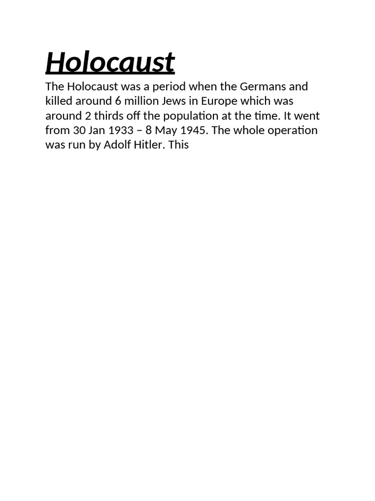 Holocaust | PDF