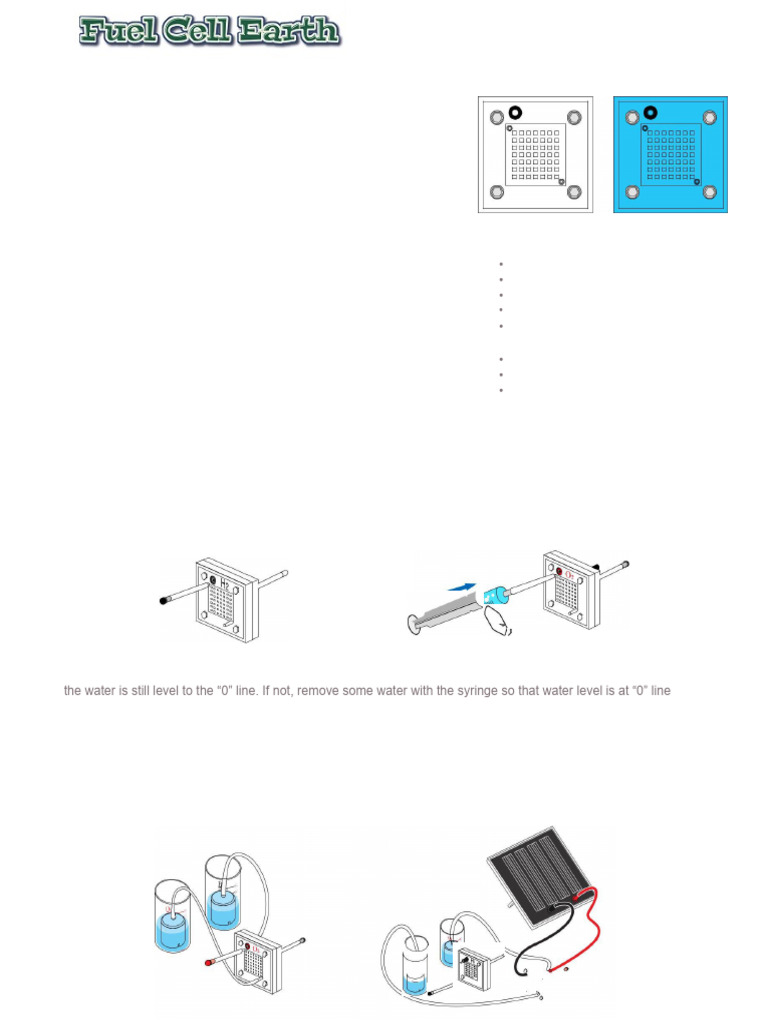 Horizon Mini Pem Reversible Fuel Cell Instructions Fcsu 023 | PDF ...