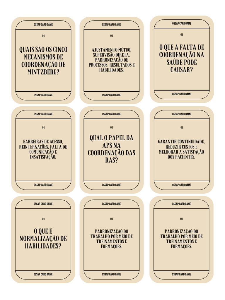 Ossap Card Game | PDF