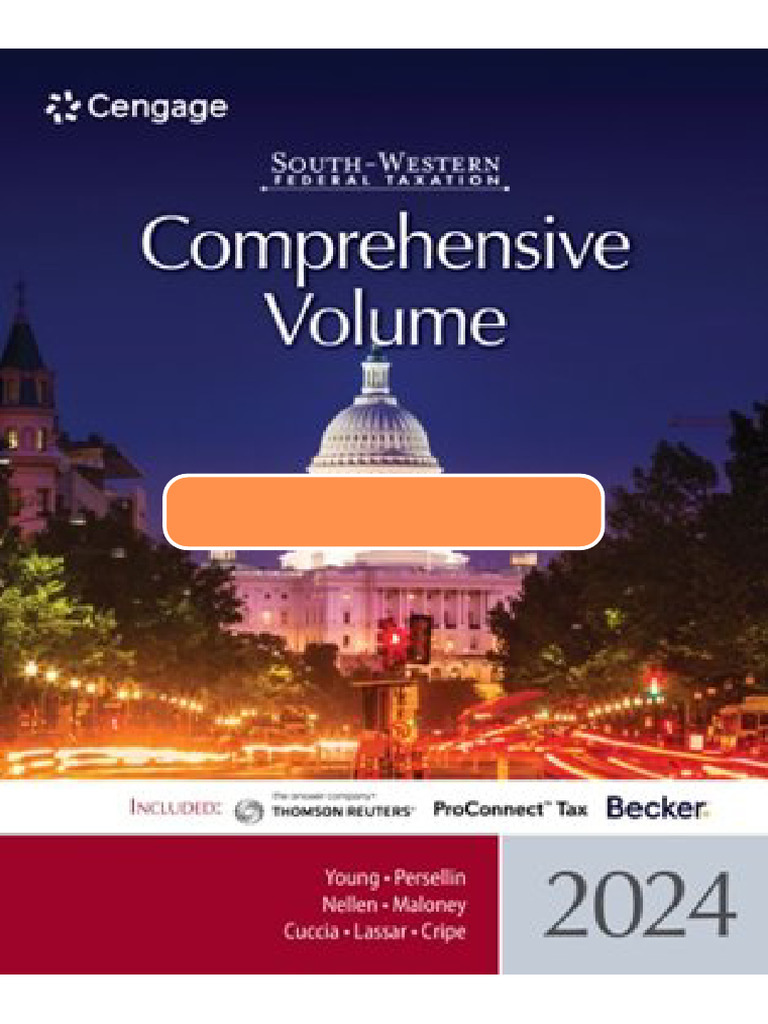 Testbank For SouthWestern Federal Taxation 2024 Comprehensive Volume ...