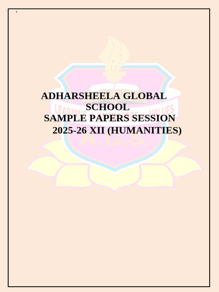 Class Xii c Sample Paper Session 2025-26 [1] | PDF | Cigarette | River