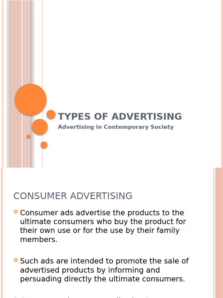 Types of Advertising | PDF | Advertising | Direct Marketing