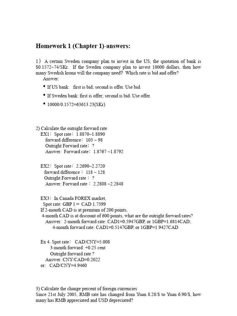 Homework 1（Answer） | PDF