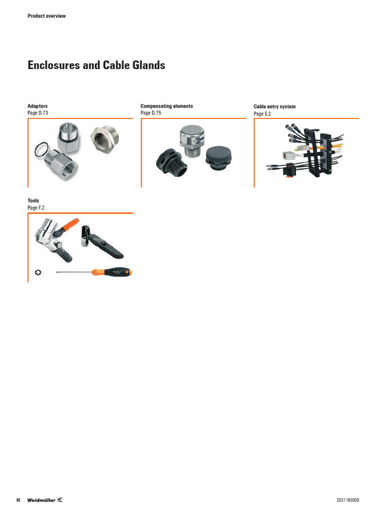 Enclosures and Cable Glands Overview | PDF