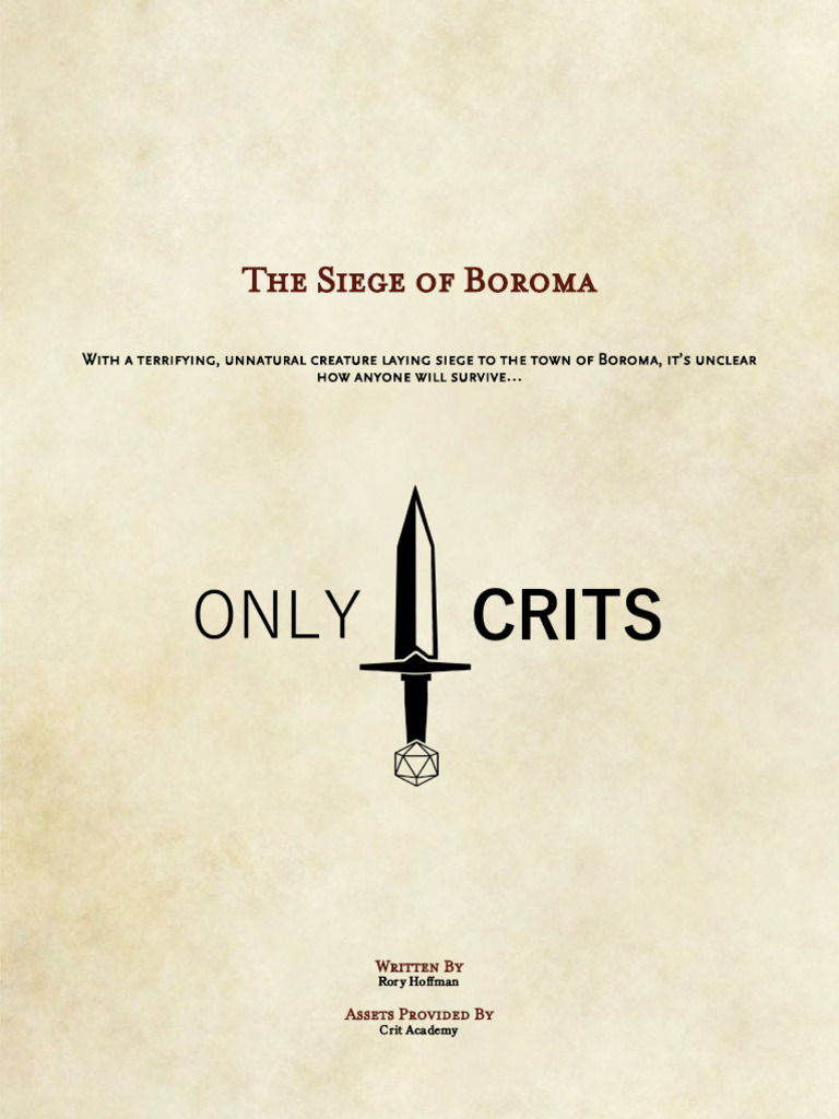 The Seige of Boroma Official | PDF | D20 System | Dungeons & Dragons