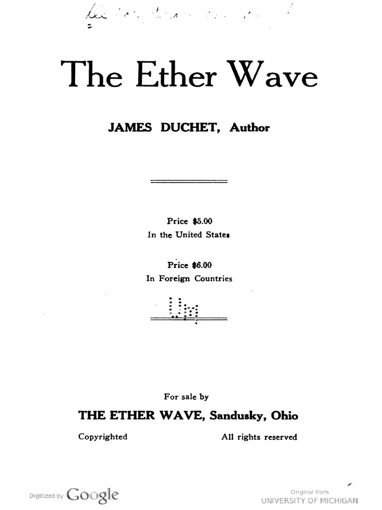 1926 Duchet the Ether Wave | PDF | Planets In Astrology
