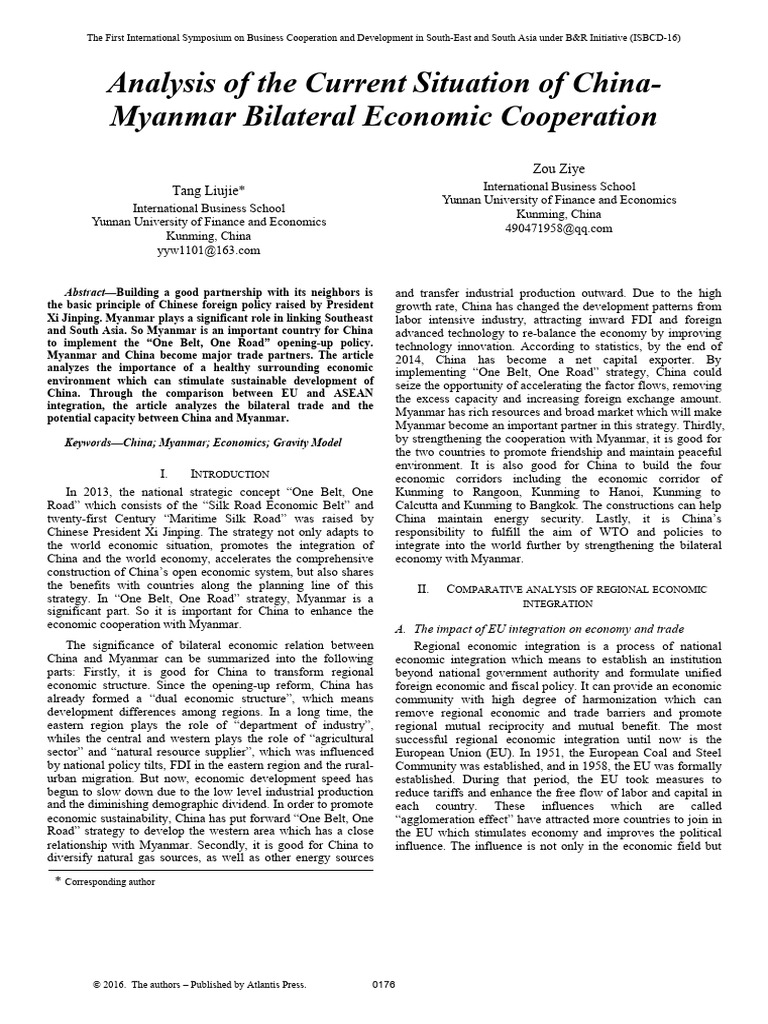 Analysis of The Current Situation of China | PDF | European Union | China