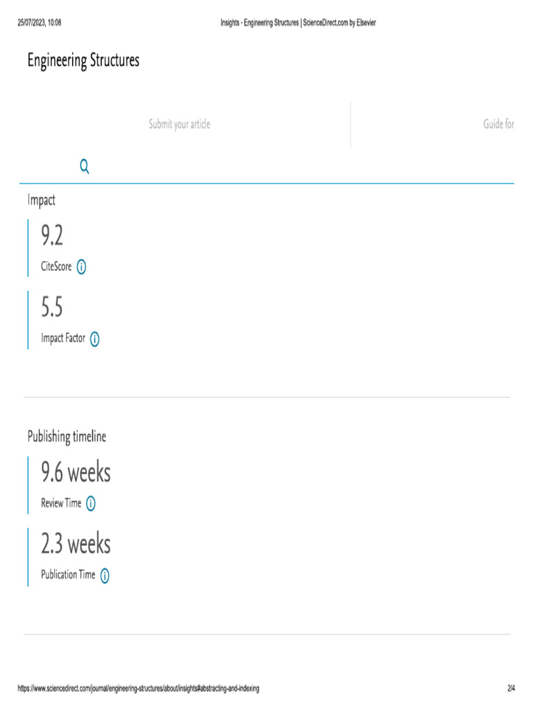 Insights - Engineering Structures _ ScienceDirect | PDF