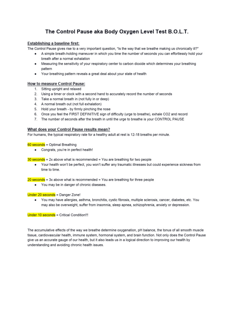 Understanding The Control Pause | PDF