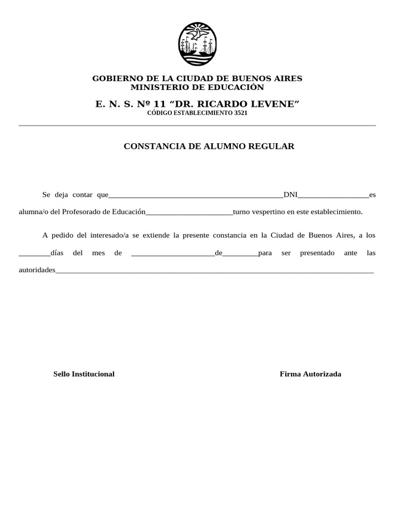 Constancia-Alumno-Regular | PDF