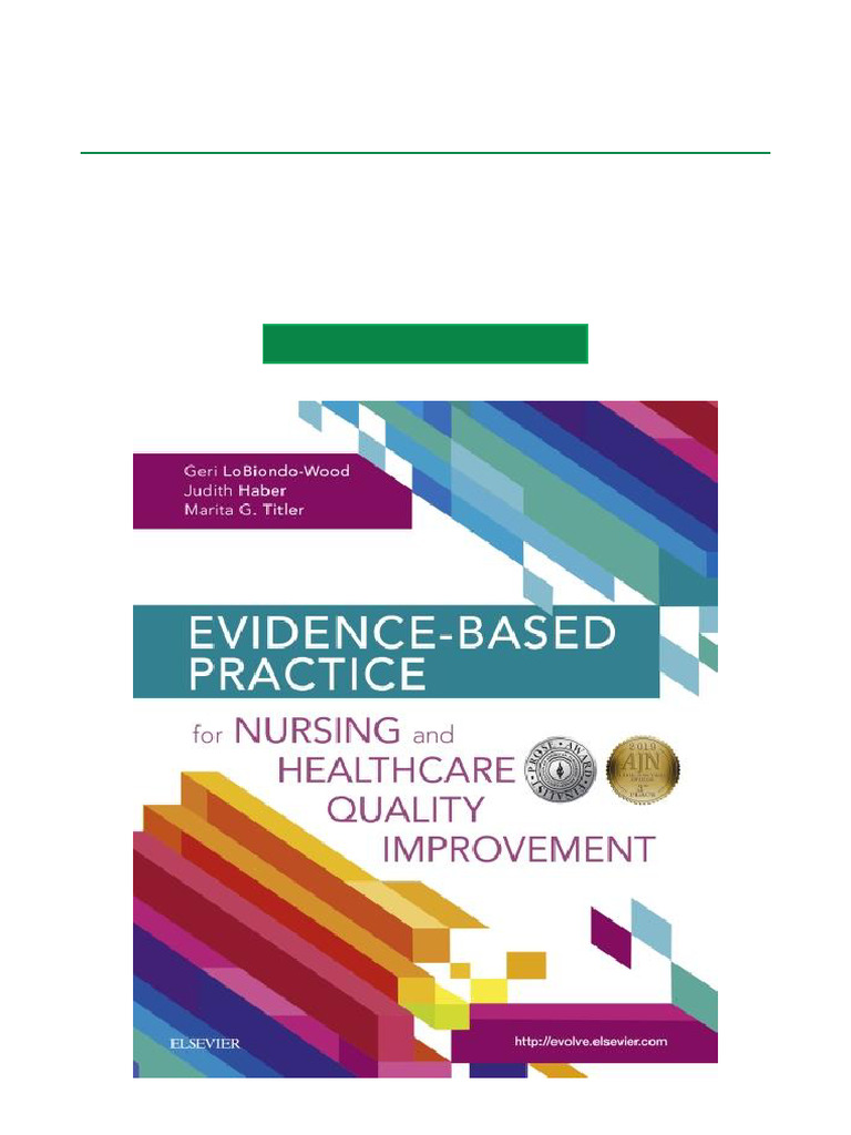 Evidence Based Practice For Nursing and Healthcare Quality Improvement High-Resolution PDF ...