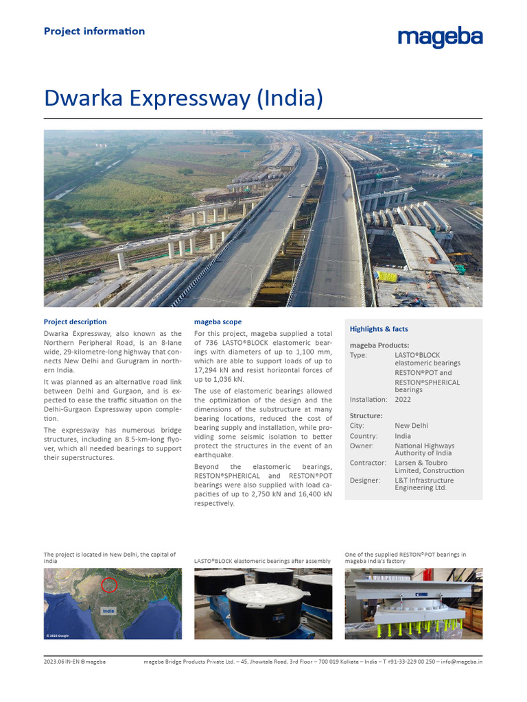Refsheet Dwarka Expressway EN | PDF