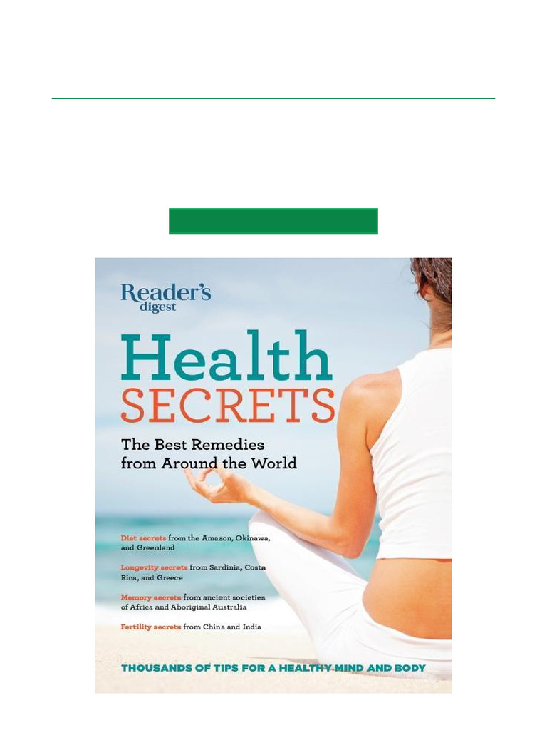 Reader's Digest Health Secrets The Best Remedies From Around The World ...