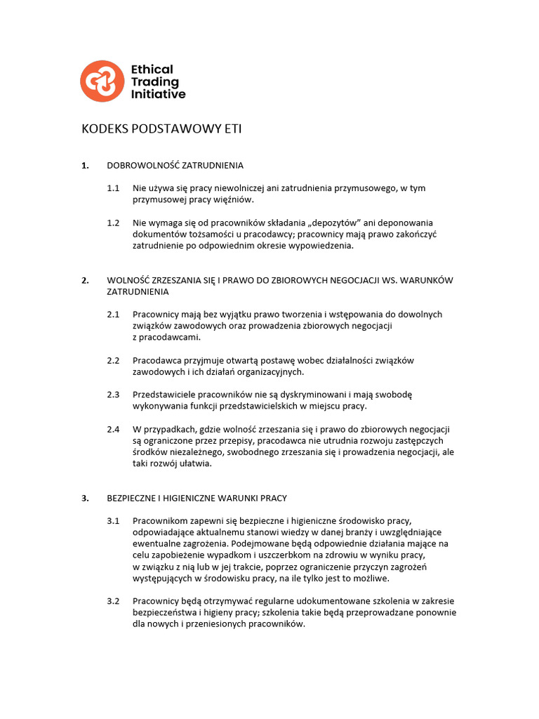 ETI Base Code - Polish | PDF
