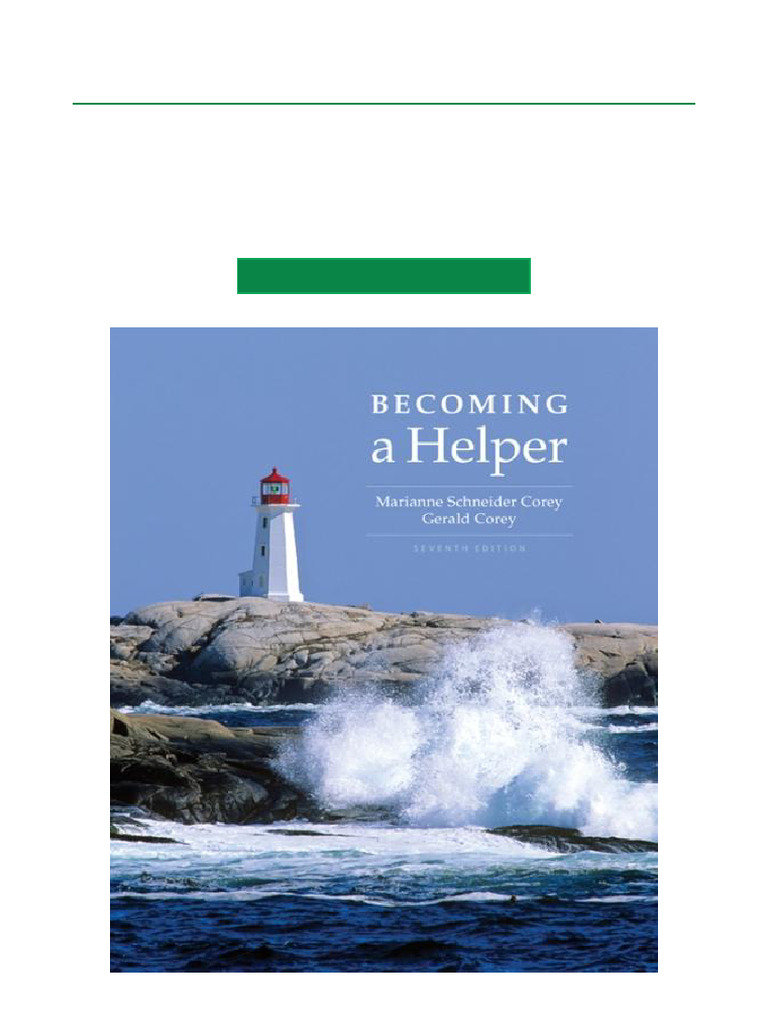 Becoming A Helper 7th Edition All Sections Download | PDF | Counseling ...