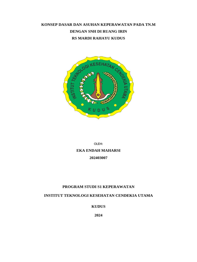 ASKEP SNH KEP. KRITIS | PDF