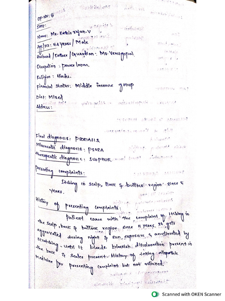 Repertory .Psoriasis BTPB | PDF