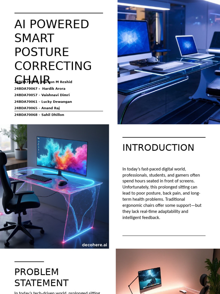 Ai Powered Smart Posture Correcting Chair | PDF | Artificial ...