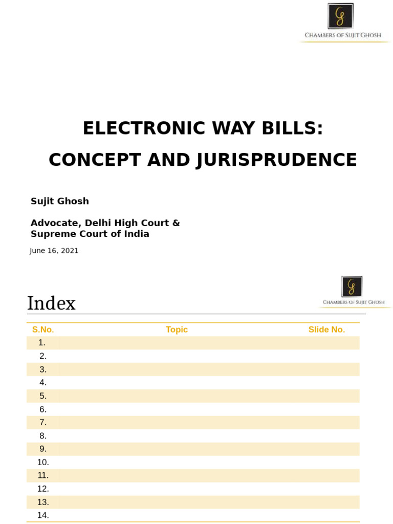 Eway Bill Presentation 18062021 | PDF | Taxes | Detention (Imprisonment)