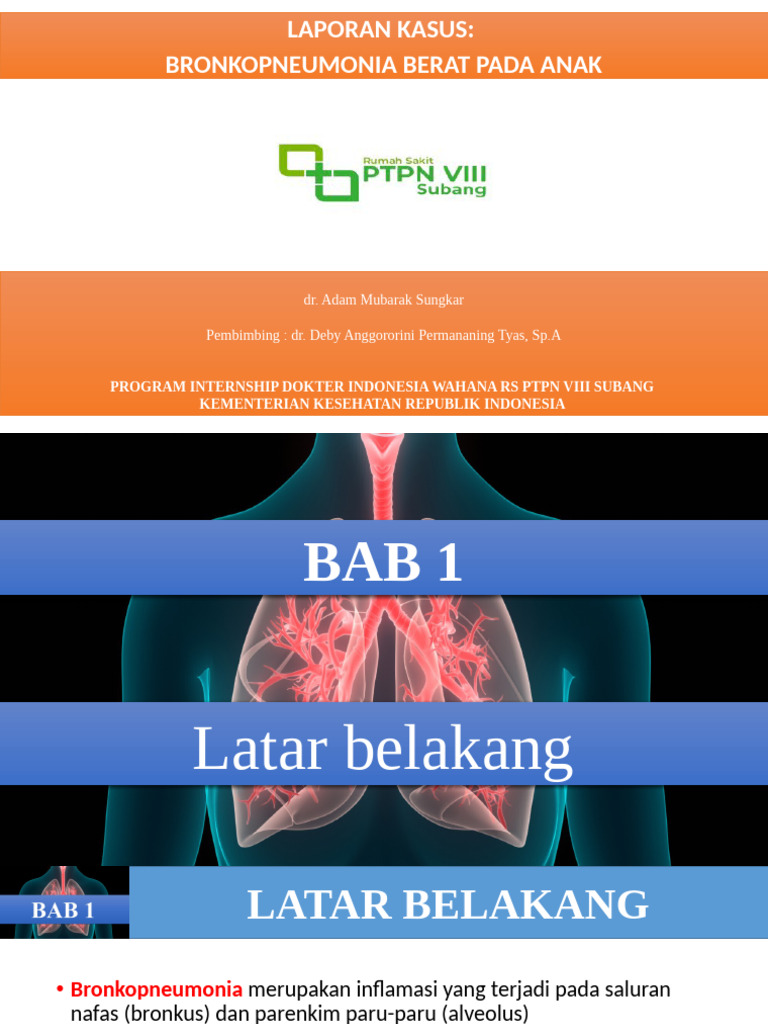 BRONCOPNEUMONIA BERAT ANAK_ADAM MUBARAK SUNGKAR | PDF