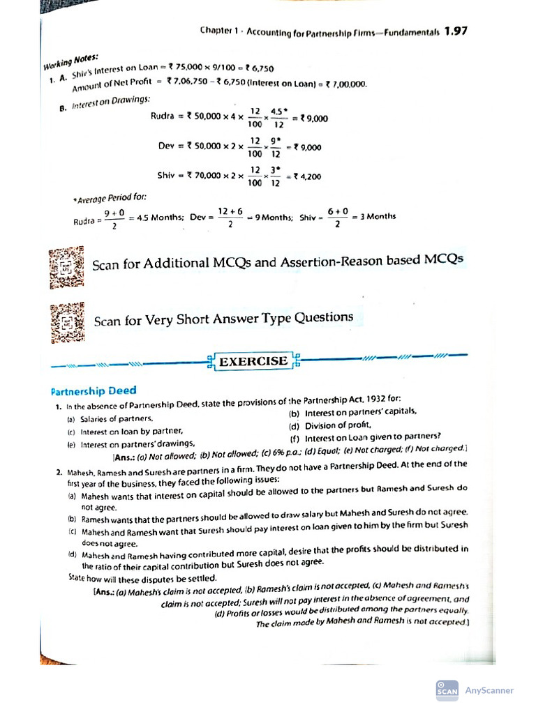 Accountancy CH 1 Practical Exercises | PDF