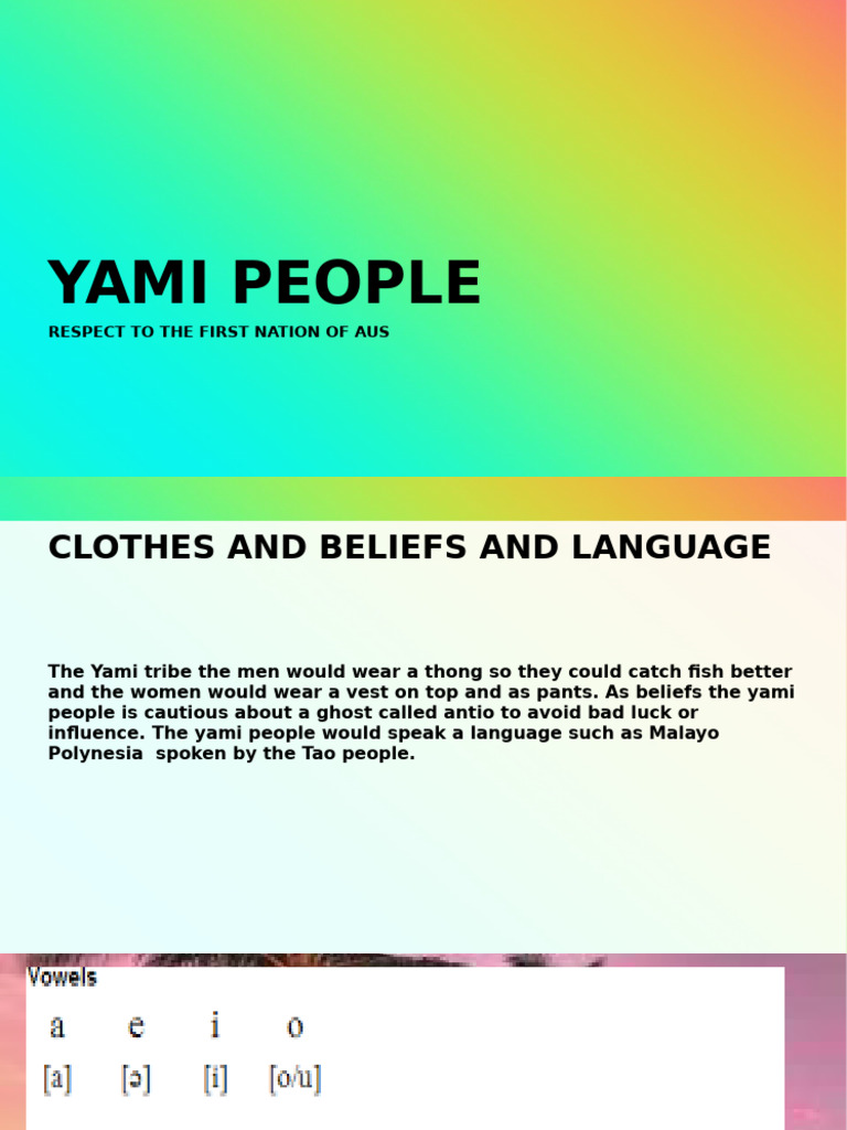 Yami People | PDF