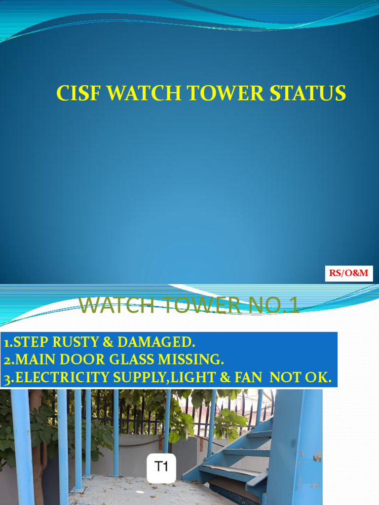 Cisf Watch Tower Status | PDF