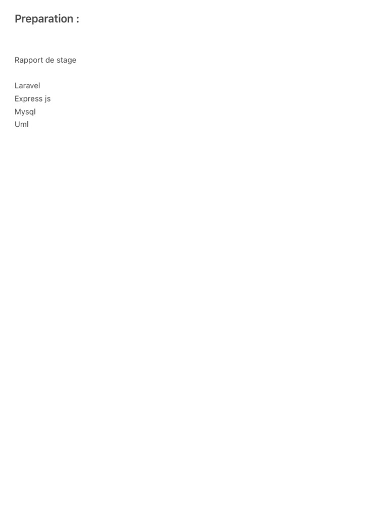 Preparation | PDF