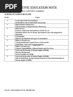 Civic Education Lecture Notes | PDF | Civics | Civic Engagement
