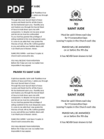 Novena To Saint Jude | PDF | Prayer | Mary, Mother Of Jesus