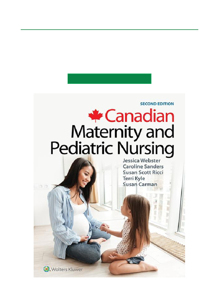 Canadian Maternity and Pediatric Nursing, 2nd Edition Unlimited ...