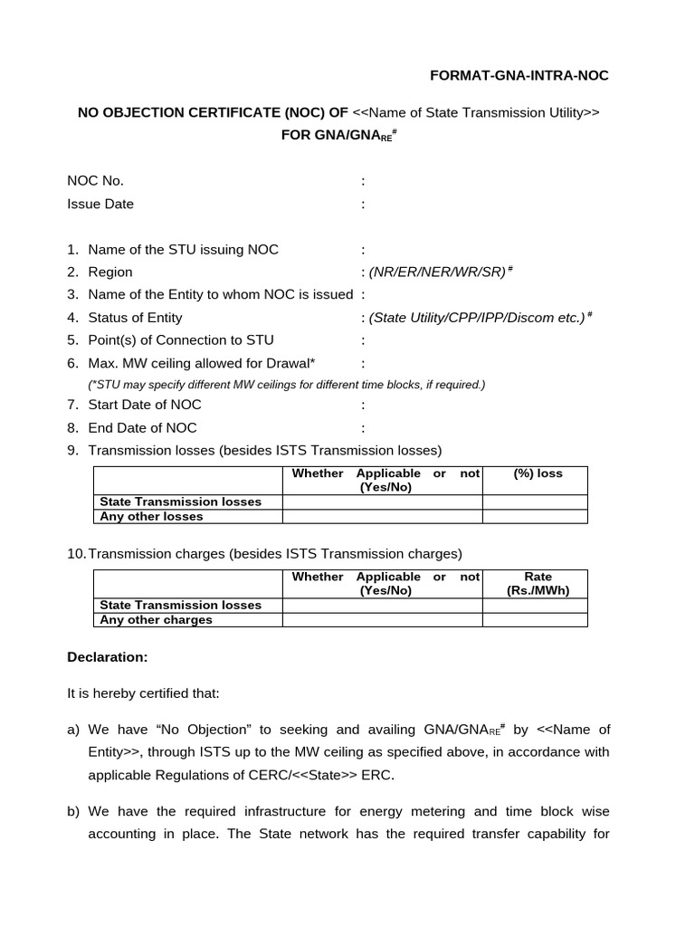 170496577379FORMAT-GNA-INTRA-NOC_11.01.2023 | PDF | Electric Power