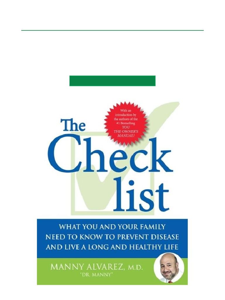 The Checklist How To Identify True Medical Advice When Complete DOCX ...