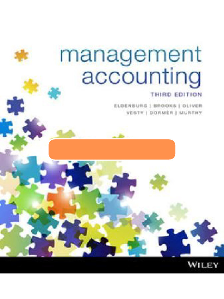 Testbank For Management Accounting 3rd Edition Eldenburg | PDF ...