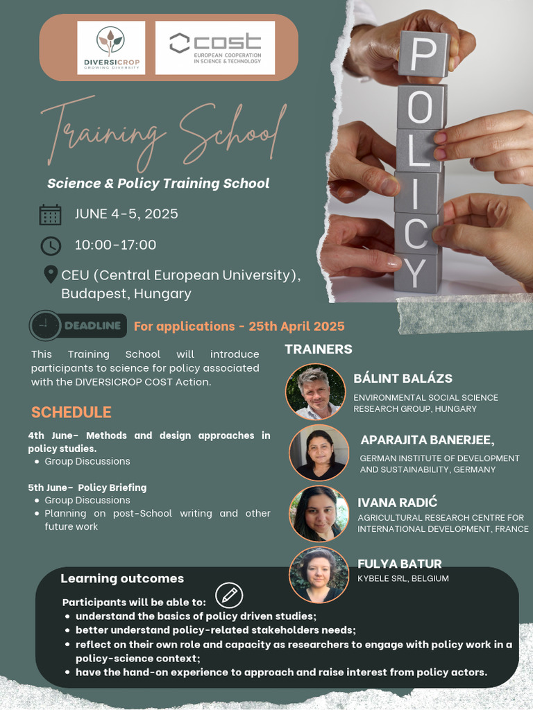 Training School Flyer-DIVERSICROP2025 | PDF