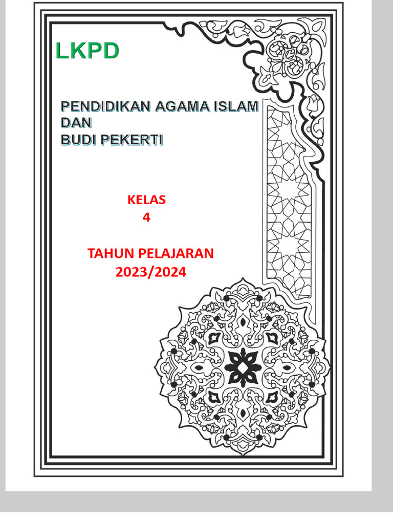 LKPD PAI Kelas 4 TP. 2023 - 2024 | PDF
