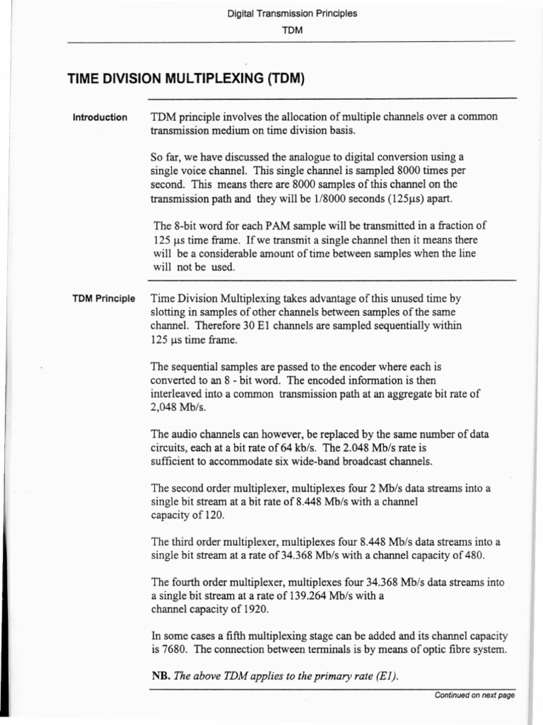 03 - PCM 30 (E1) Format | PDF