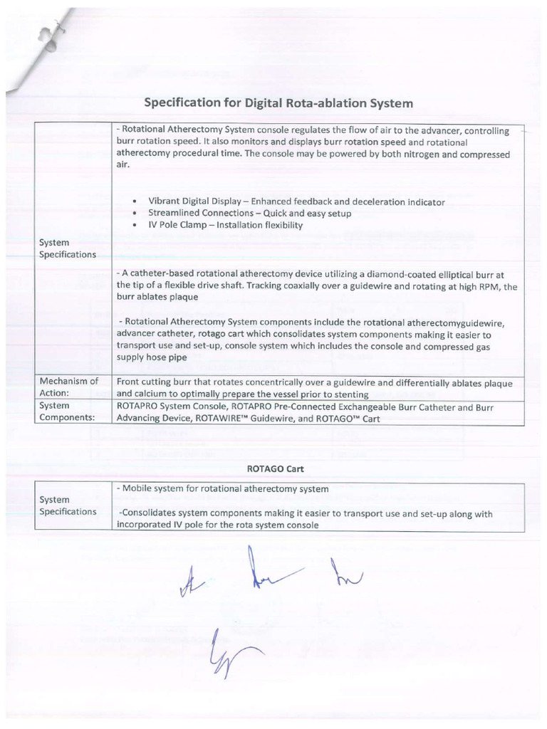 Specification - Rota Pro | PDF