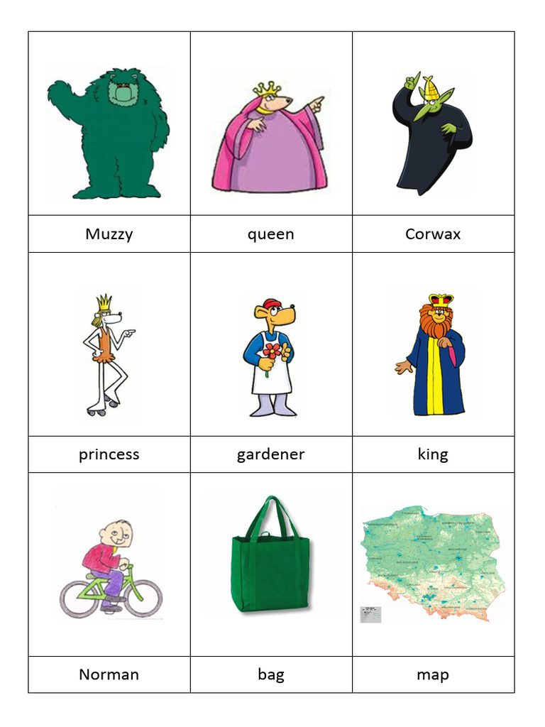 Muzzy Flash Cards 1 | PDF