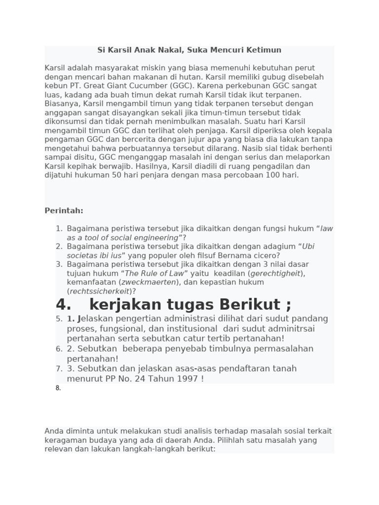 Si Karsil Anak Nakal | PDF