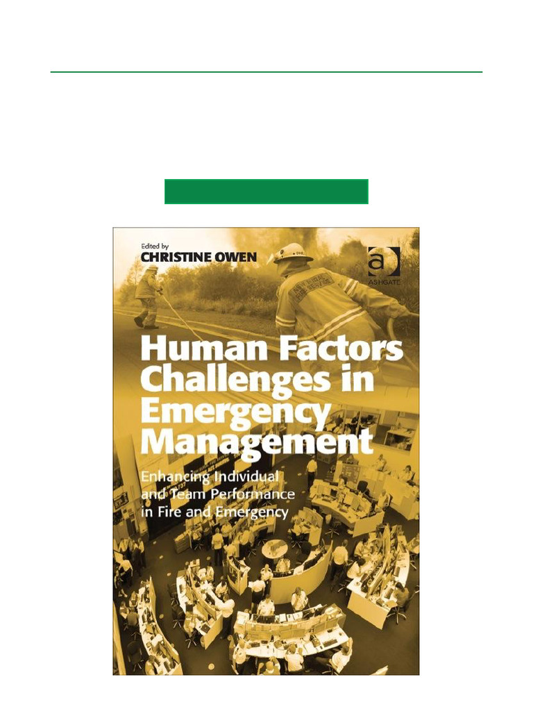 Human Factors in Emergency Management | PDF | Hazards