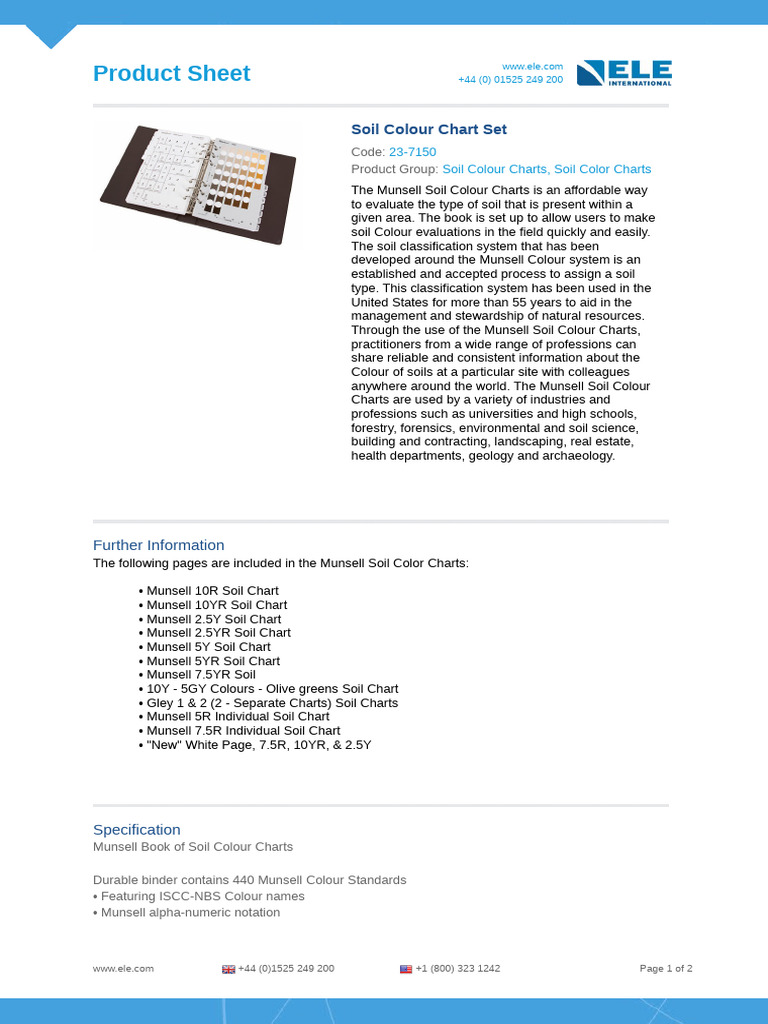 Soil Colour Chart Set | PDF | Color | Artistic Techniques