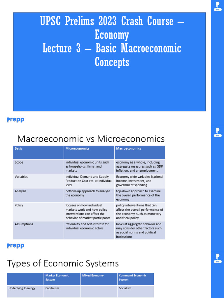 Economy Crash Course Lecture 3 Basic Macroeconomics Concepts | PDF | Macroeconomics | Economies