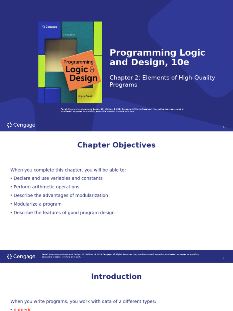 Farrell PLD 10e ch02 PowerPoint | PDF | String (Computer Science ...