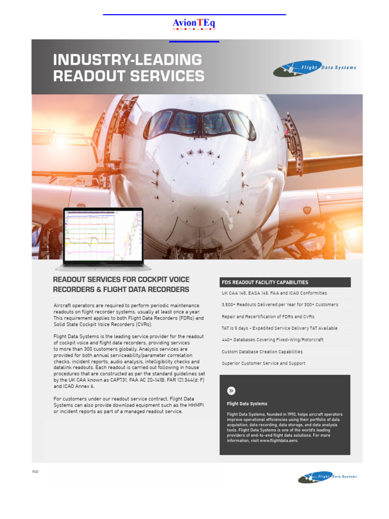 Flight-Data-Readouts-Specification-Sheet | PDF | Flight Recorder ...