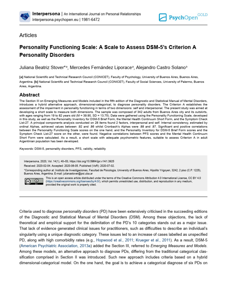 Personality_Functioning_Scale_A_Scale_to_Assess_DS | PDF | Cronbach's ...