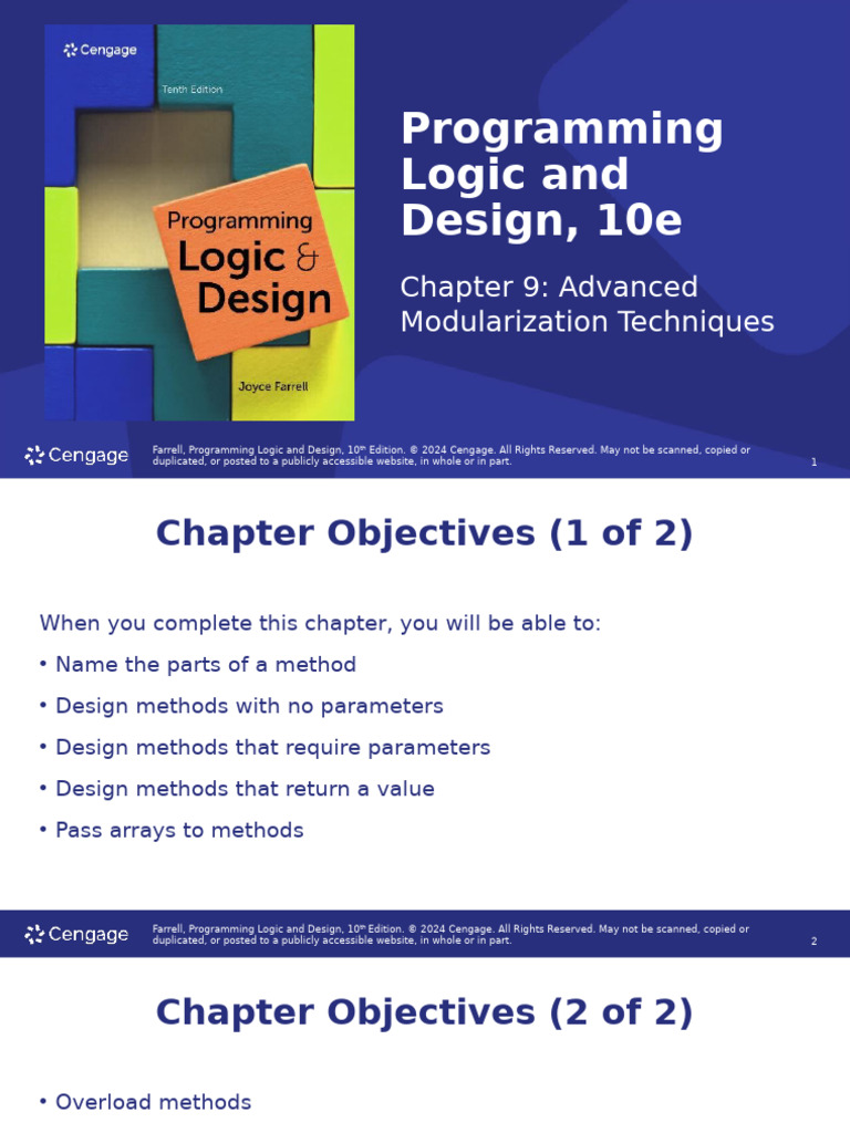 Farrell PLD 10e Ch09 PowerPoint | PDF | Parameter (Computer Programming) | Variable (Computer ...