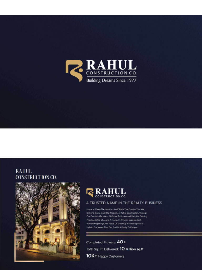 Rahul Construction Company Profile | PDF