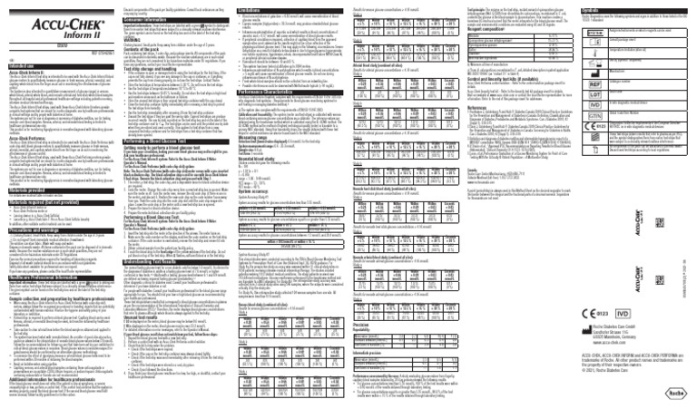 accu-chek-inform-ii-en-v2-0 | PDF | Diabetes | Glucose