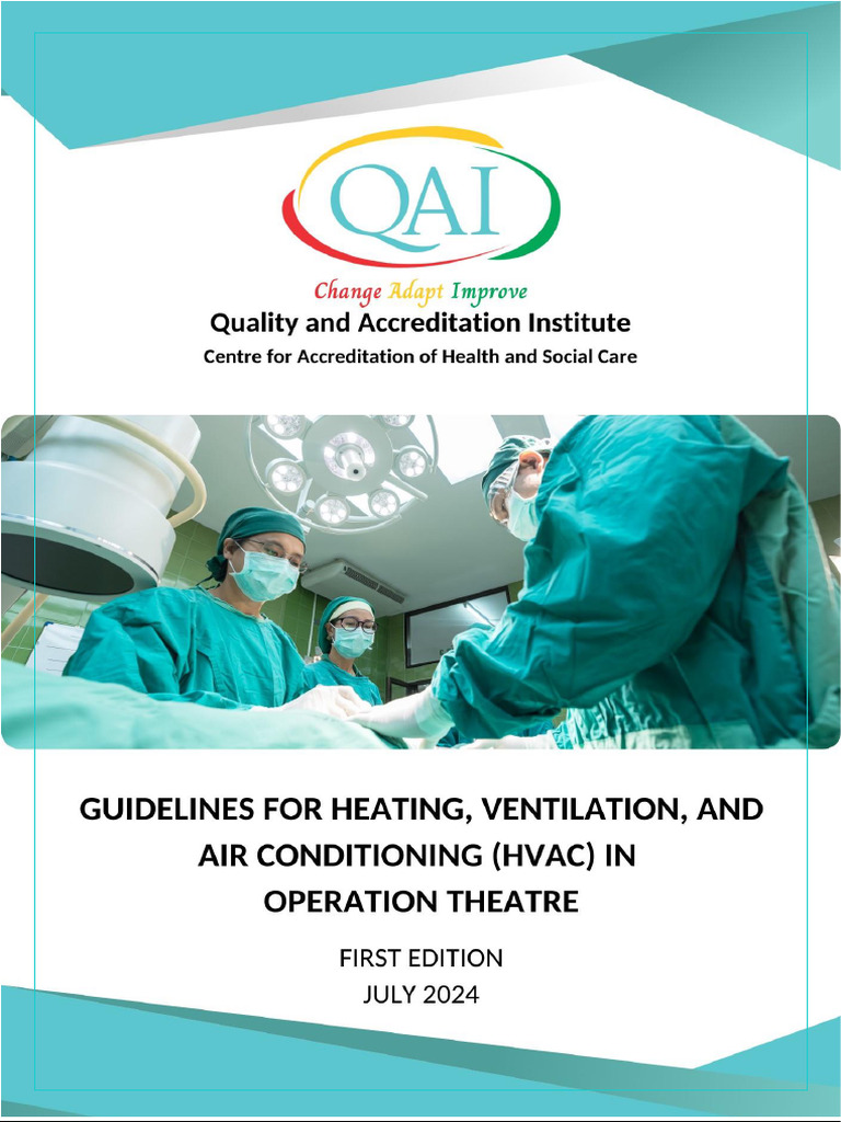 HVAC Guidelines for Operating Theatres | PDF | Ventilation (Architecture) | Air Conditioning